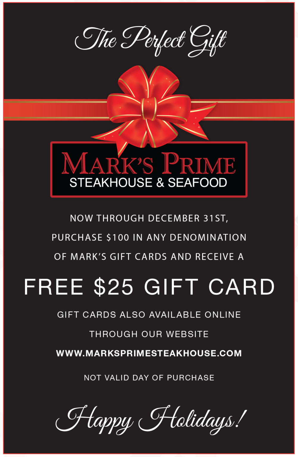 2022 Promotion - Mark's Prime Steakhouse